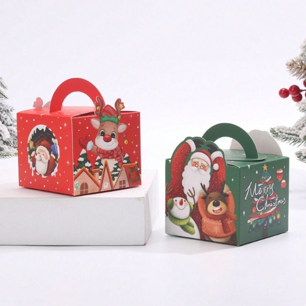 Christmas Cake Boxes Festive Sturdy Luxury for Holiday Gifting Bakeries ...