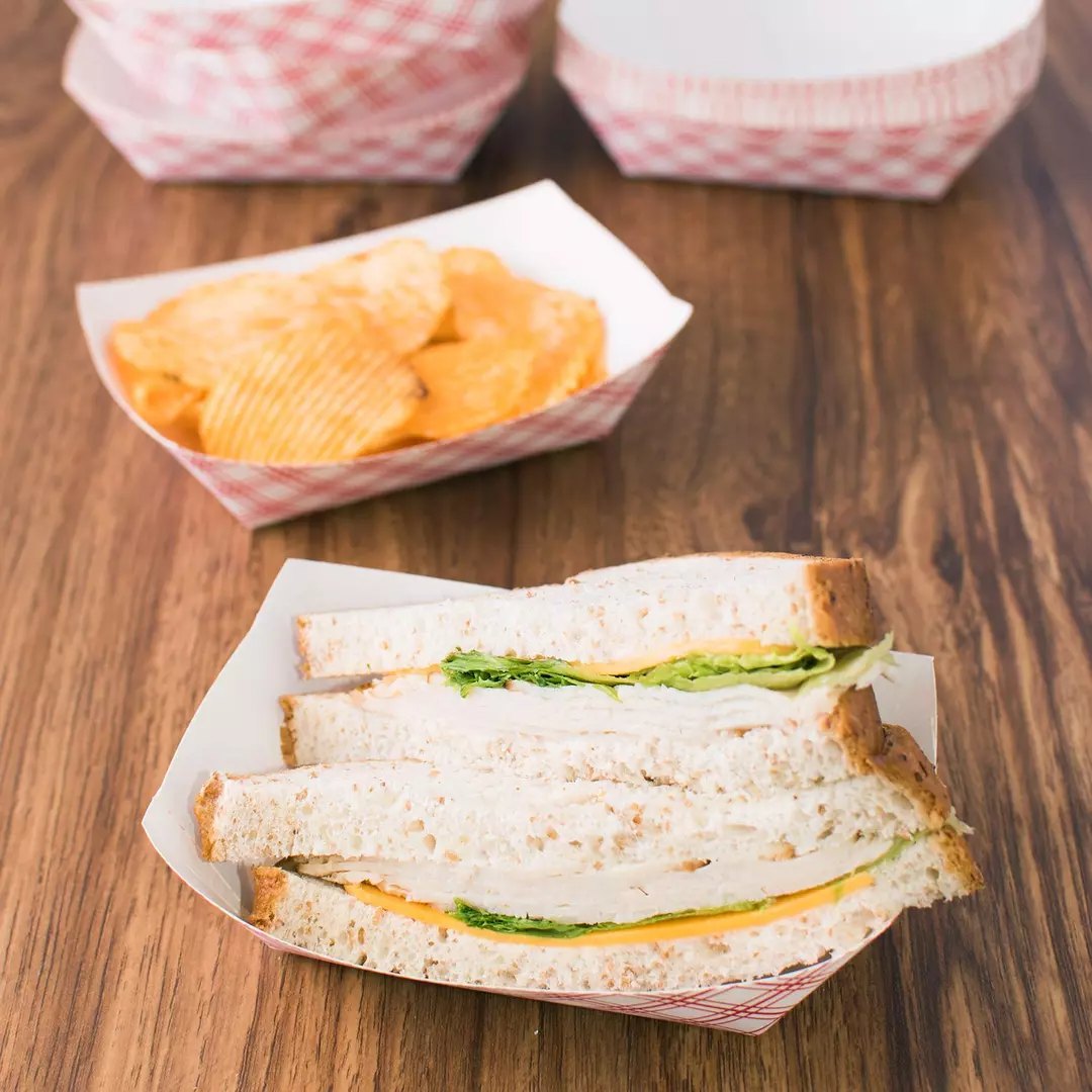 Compartment Paper Lunch Trays for School Meals and Canteens