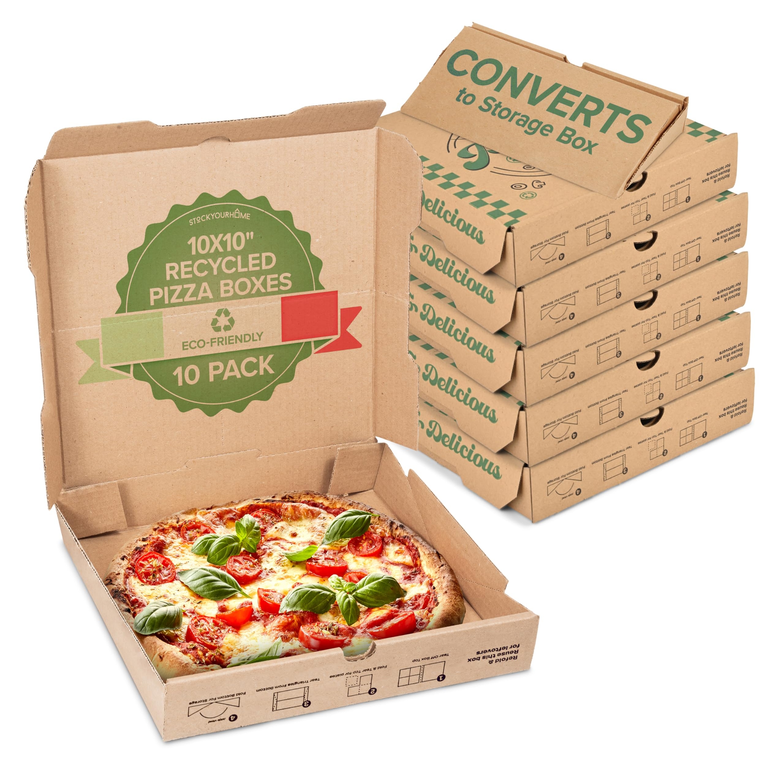 Small Size Custom Mini Pizza Boxes for Personal Pizzas and Snacks