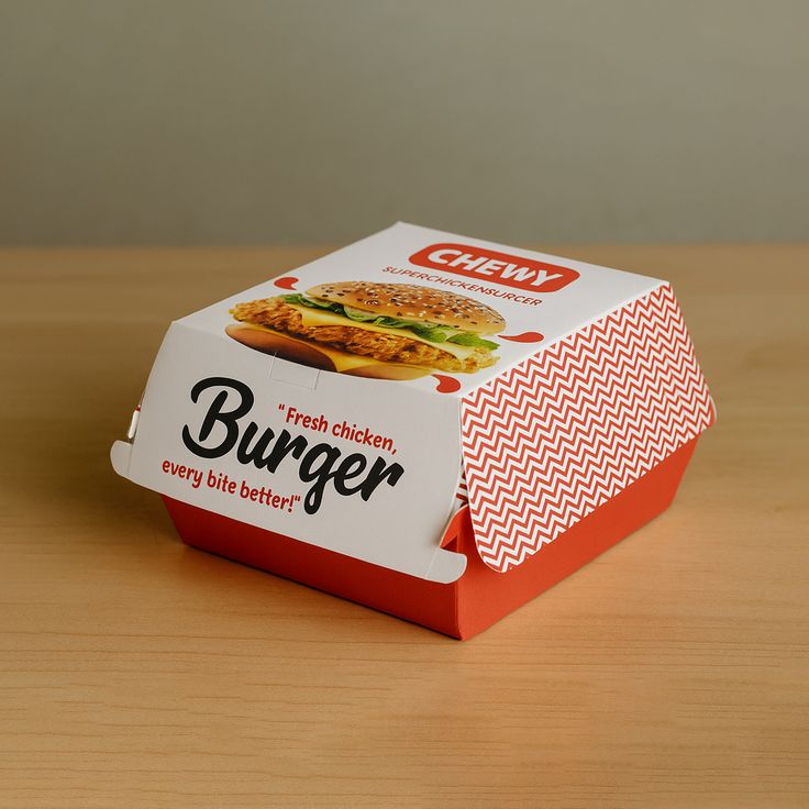 Disposable Burger Boxes for Quick Takeaway Packaging