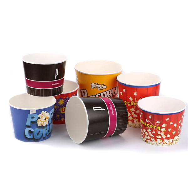 Disposable Kraft Paper Buckets for Takeaway and Catering
