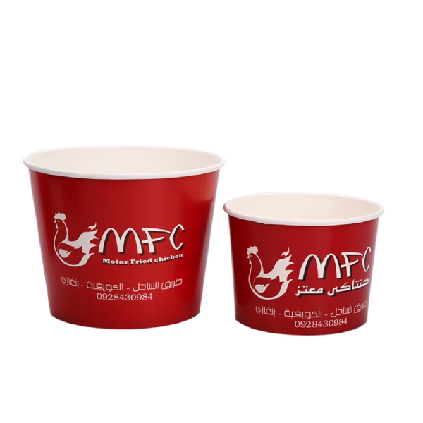 Custom Logo/Size Disposable Paper Popcorn Bowl/Box/Cup/Bucket Fried ...